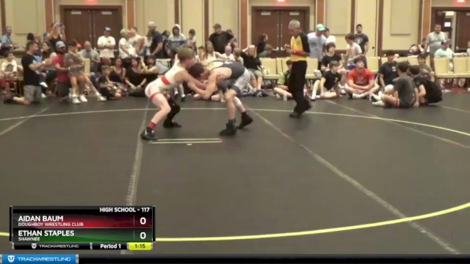 117 lbs Cons. Round 5 - Aidan Baum, Doughboy Wrestling Club vs Ethan ...