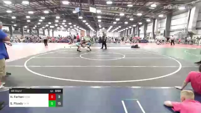 70 lbs Rr Rnd 2 - Hassan Farhan, Iron Horse Blue vs Sam Floody, Terps ...