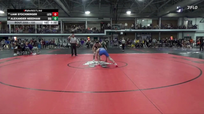133 lbs Cons. Round 2 - Alexander Needham, University Of Dubuque vs ...