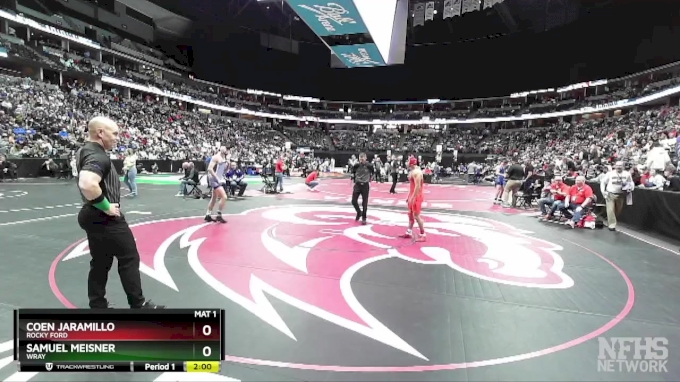 144-2A Quarterfinal - Coen Jaramillo, Rocky Ford vs Samuel Meisner, Wray