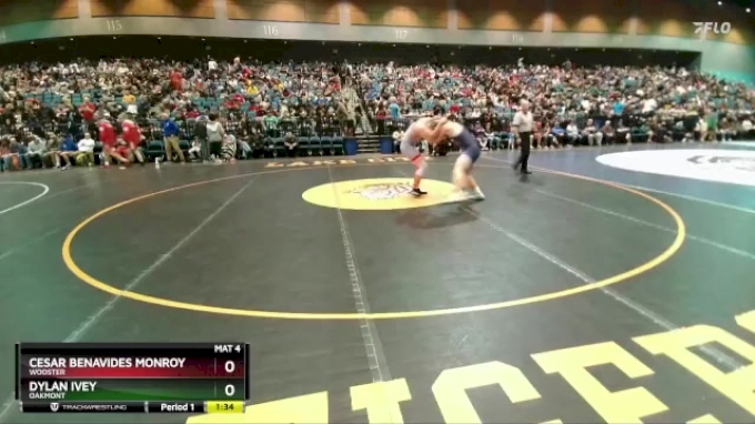190 lbs Champ. Round 1 - Cesar Benavides Monroy, Wooster vs Dylan Ivey ...