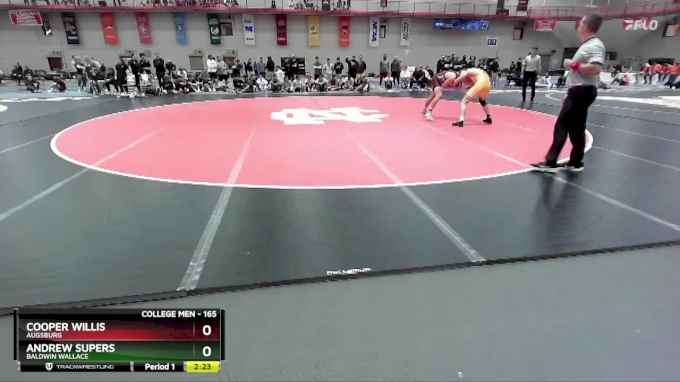 165 lbs 1st Place Match - Cooper Willis, Augsburg vs Andrew Supers ...
