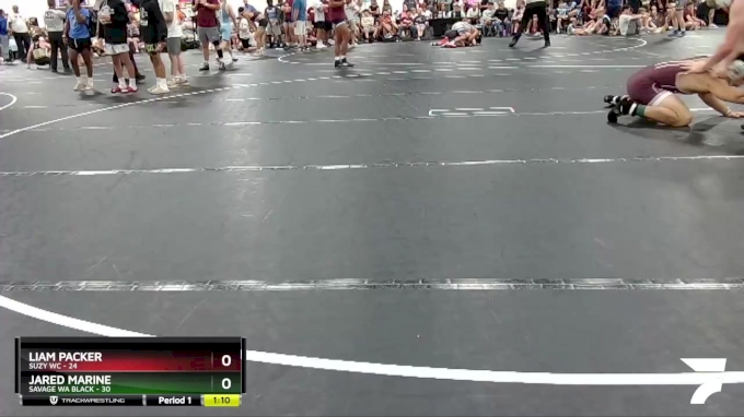 170 lbs Round 2 (6 Team) - Jared Marine, Savage WA Black vs Liam Packer ...