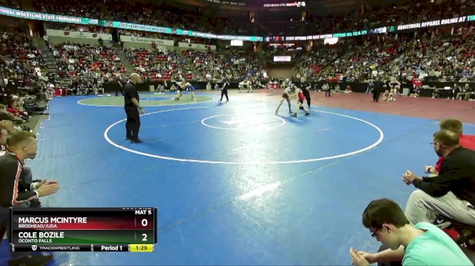 D2-138 lbs Semifinal - Marcus McIntyre, Brodhead/Juda vs Cole Bozile ...