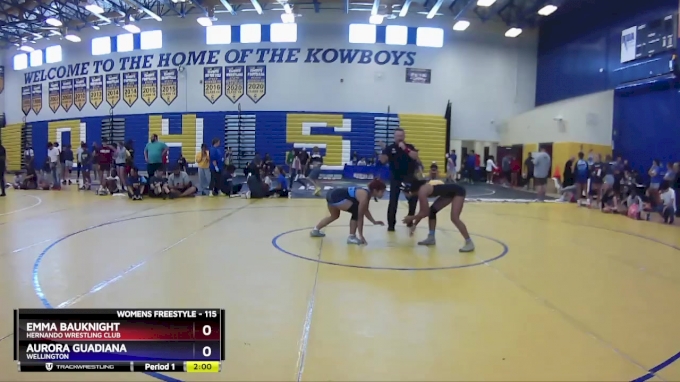 115 lbs Quarterfinal - Emma Bauknight, Hernando Wrestling Club vs ...
