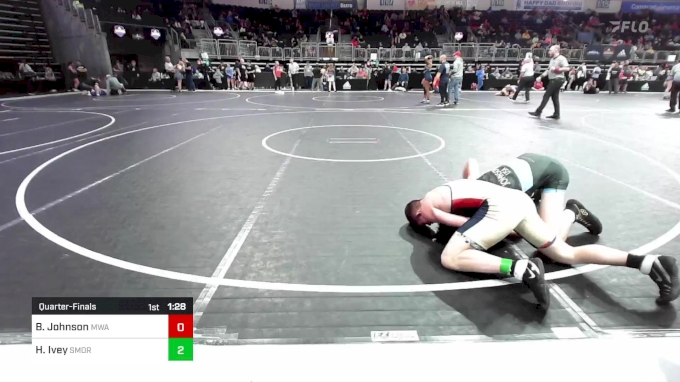155 lbs Quarterfinal - Blake Johnson, Moen Wrestling Academy vs Hayze ...