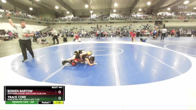 65 lbs Quarterfinal - Bowen Bartow, Southern Boone Wrestling Club-AAA ...