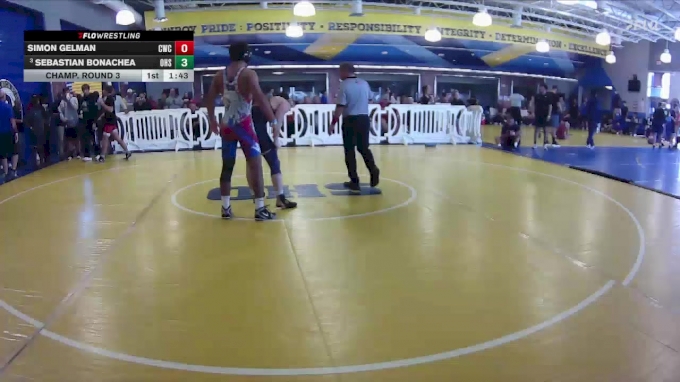 144 lbs Champ. Round 3 - Sebastian Bonachea, Oakleaf High School vs ...