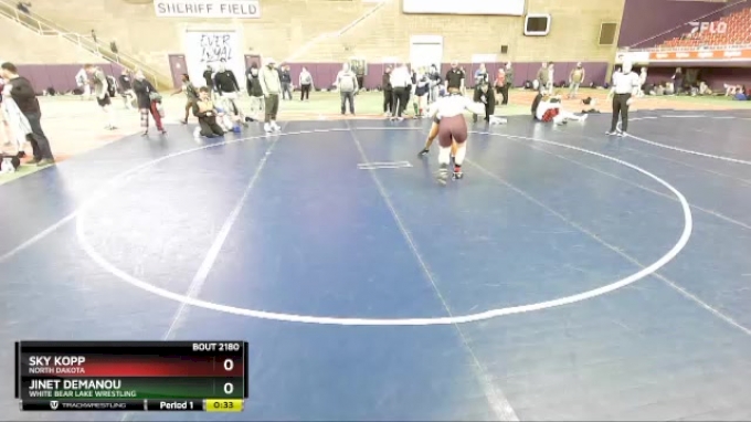 190 lbs Cons. Semi - Jinet Demanou, White Bear Lake Wrestling vs Sky Kopp, North Dakota
