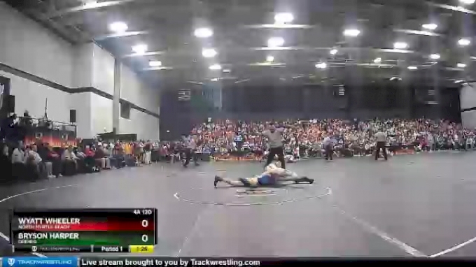 4A 120 lbs 1st Place Match - Wyatt Wheeler, North Myrtle Beach vs ...