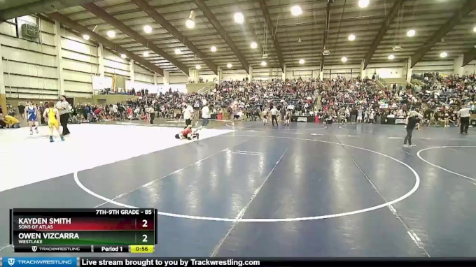 85 lbs Cons. Round 4 - Owen Vizcarra, Westlake vs Kayden Smith, Sons Of ...