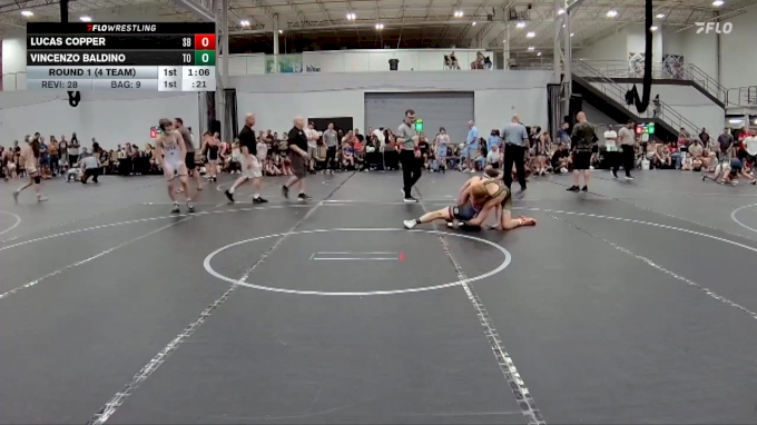 120 lbs Round 1 (4 Team) - Lucas Copper, Smitty`s Barn vs Vincenzo ...