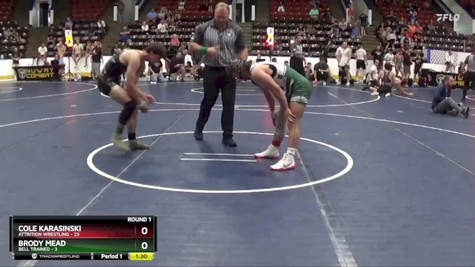 155 lbs Round 1 (4 Team) - Brody Mead, Bell Trained vs Cole Karasinski ...