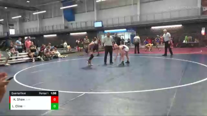 110 lbs Quarterfinal - Kadon Shaw, Jackson USA Wrestling vs Luke Cline ...
