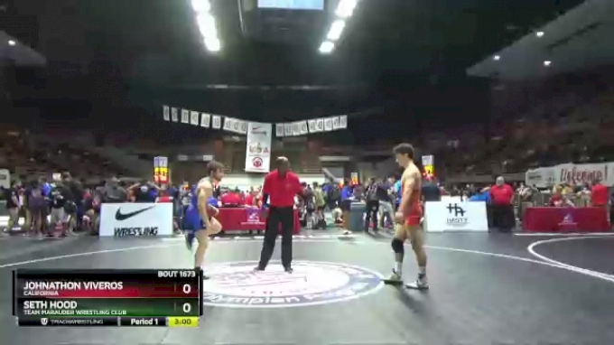 74 lbs Cons. Semi - Johnathon Viveros, California vs Seth Hood, Team ...