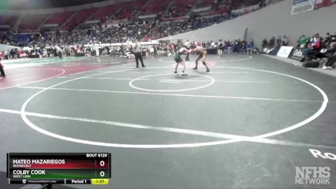 6A-120 lbs Champ. Round 2 - Colby Cook, West Linn vs Mateo Mazariegos ...