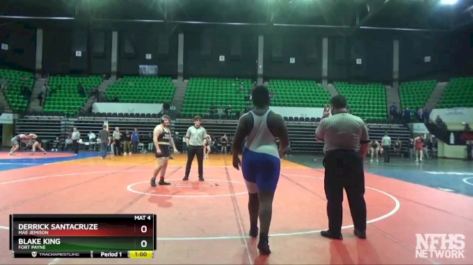 285 lbs Cons. Round 3 - Blake King, Fort Payne vs Derrick SantaCruze ...