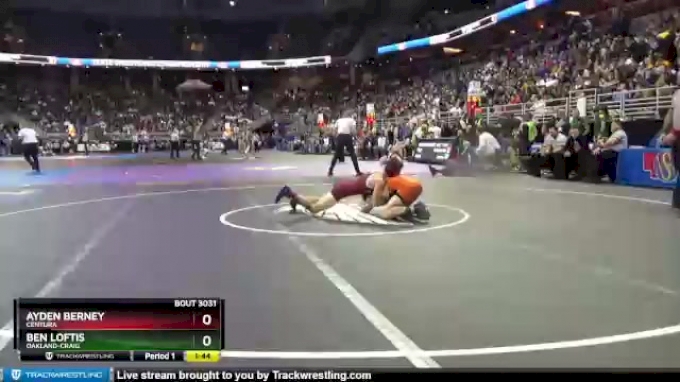 Champ. Round 1 - Ayden Berney, Centura vs Ben Loftis, Oakland-Craig