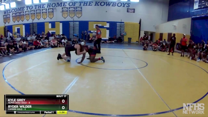 182 lbs Semis & Wb (16 Team) - Kyle Grey, Alpha Dogz Gold vs Ryder ...