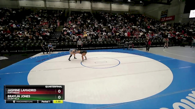 5A 130 lbs Quarterfinal - Braylin Jones, Salem Hills vs Jasmine ...