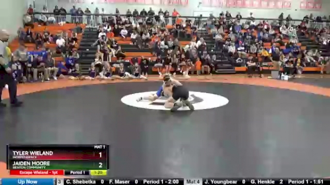 126 lbs 1st Place Match - Jaiden Moore, Benton Community vs Tyler ...