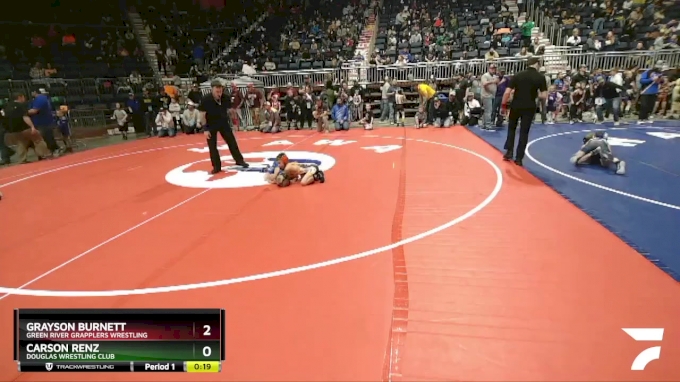 53 lbs Champ. Round 1 - Carson Renz, Douglas Wrestling Club vs Grayson ...