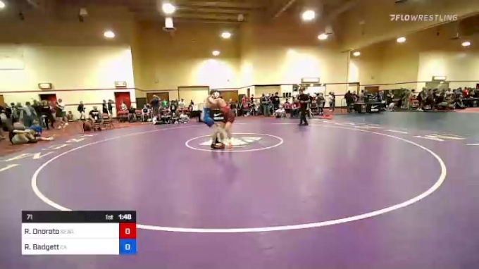 71 lbs Round Of 32 - Roman Onorato, Seagull Wrestling Club vs Ryan ...