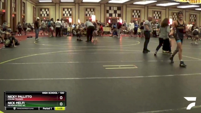 130 lbs 1st Place Match - Nicky Pallitto, Colon Trained vs Nick Melfi ...