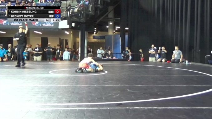 75 lbs 1st Place Match - Korbin Kiessling, Rampage Wrestling vs Beckett ...