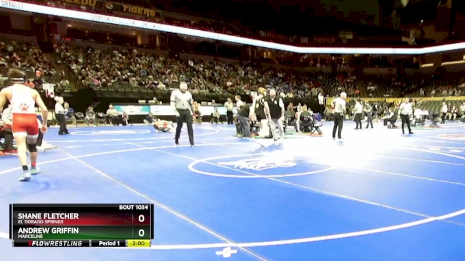 132 Class 1 lbs Champ. Round 1 - Andrew Griffin, Marceline vs Shane ...