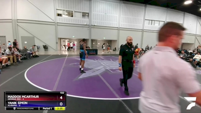 132 lbs 4th Wrestleback (16 Team) - Maddox McArthur, Georgia Red vs ...
