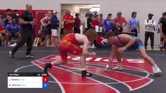 74 kg 3rd Place - Joseph Sealey, Pennsylvania vs Matthew Bianchi ...