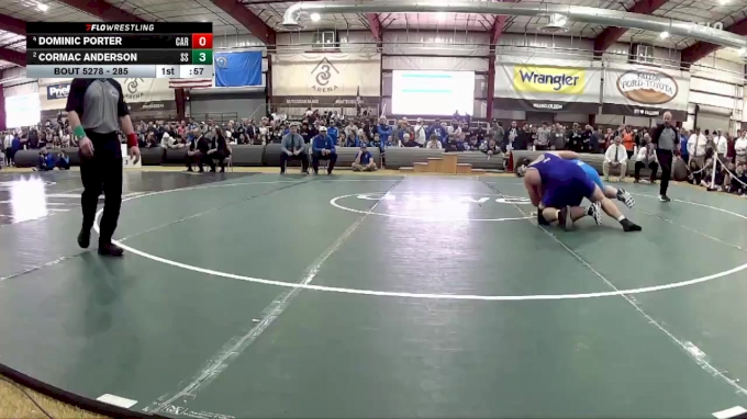 285 lbs 1st Place Match - Dominic Porter, Carson vs Cormac Anderson ...