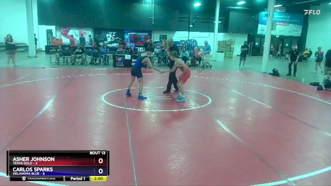 97 lbs Placement Matches (8 Team) - Asher Johnson, Texas Gold vs Carlos ...