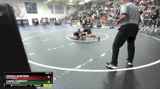 120 lbs Champ. Round 2 - Joshua Quintero, Los Alamitos vs Caden ...