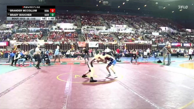A - 110 lbs Champ. Round 1 - Brander McCollum, Ronan vs Brady Boucher ...