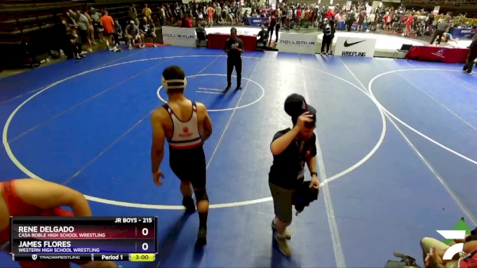 215 lbs Cons. Semi - Rene Delgado, Casa Roble High School Wrestling vs ...