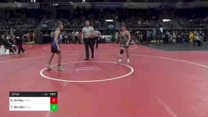 127 lbs Semifinal - Keaton Kirtley, Apache Wrestling vs Talon Worden ...