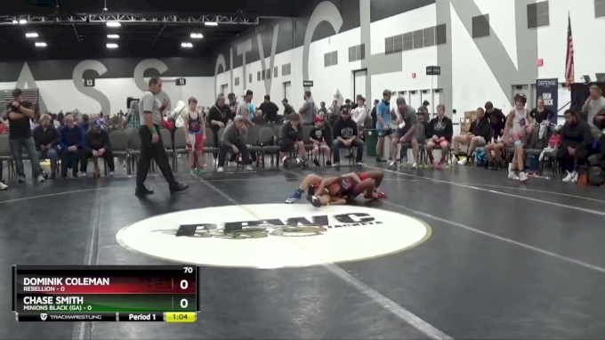 70 lbs Placement Matches (8 Team) - Chase Smith, Minions Black (GA) vs ...