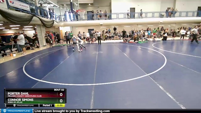 96 lbs Semifinal - Connor Simons, Sons Of Atlas vs Porter Dahl, Millard ...