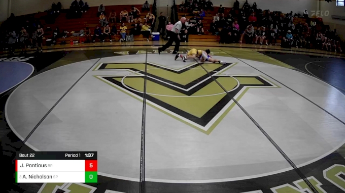 121 lbs Quarterfinal - Aydin Nicholson, South Park vs James Pontious ...