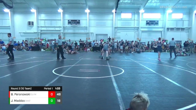 160 lbs Round 3 (10 Team) - Brody Peranowski, Olympia vs Jake Maddox ...