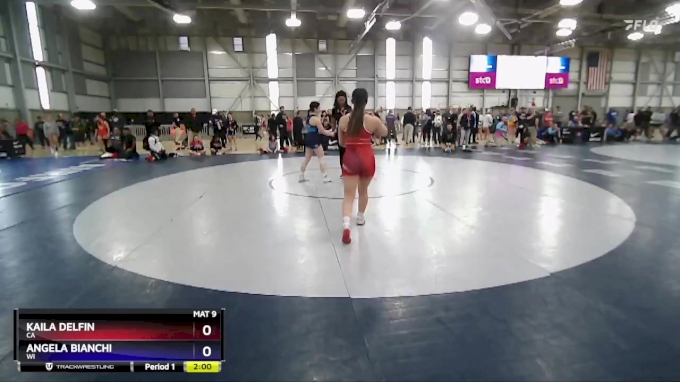 53 lbs Champ. Round 2 - Kaila Delfin, CA vs Angela Bianchi, WI