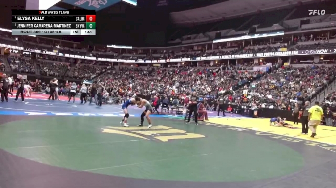 G105-4A 5th Place Match - Elysa Kelly, Calhan High School Girls vs ...