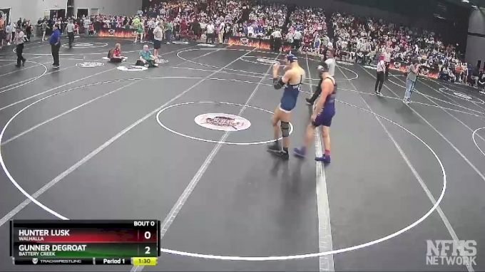 3A 152 lbs Semifinal - Hunter Lusk, Walhalla vs Gunner DeGroat, Battery ...