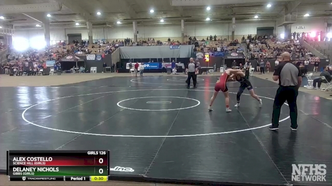Girls 126 lbs Cons. Semi - Delaney Nichols, Gibbs (Girls) vs Alex ...