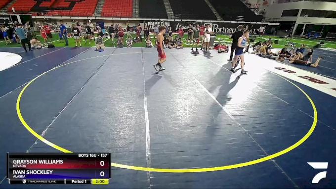 157 lbs Quarterfinal - Grayson Williams, Nevada vs Ivan Shockley, Alaska