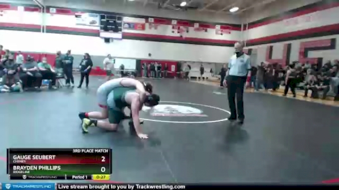 220 lbs 3rd Place Match - Gauge Seubert, Cheney vs Brayden Phillips ...