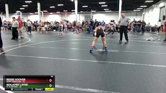 96 lbs Round 2 (8 Team) - Benjamin Layne, FL Scorpions vs Reese Hoover ...