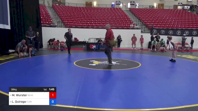 38 kg 5th Place - Mark Wurster, Beast Mode Wrestling vs Logan Quiroga ...